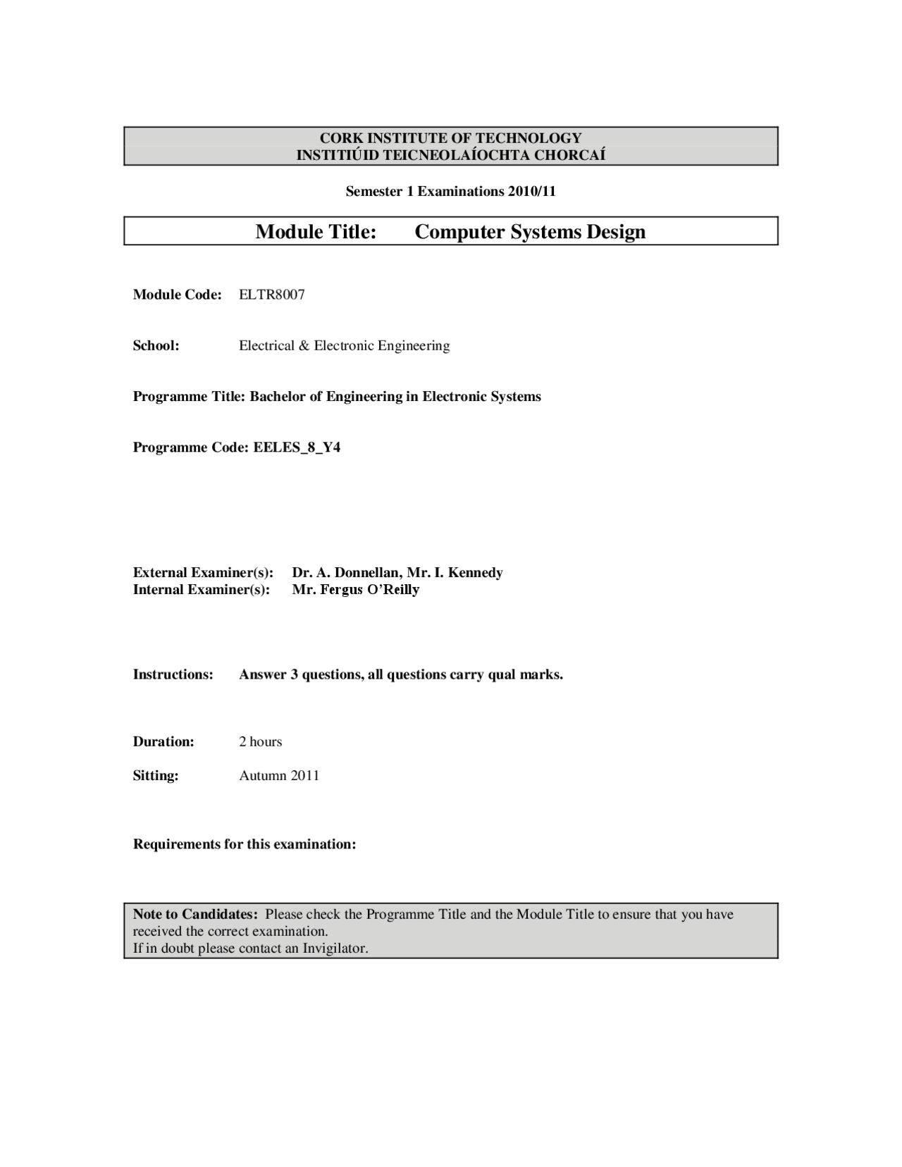 Flynn’s Taxonomy - Computer System Design - Exam - Docsity Flynn’s Taxonomy - Computer System Design - Exam - Docsity