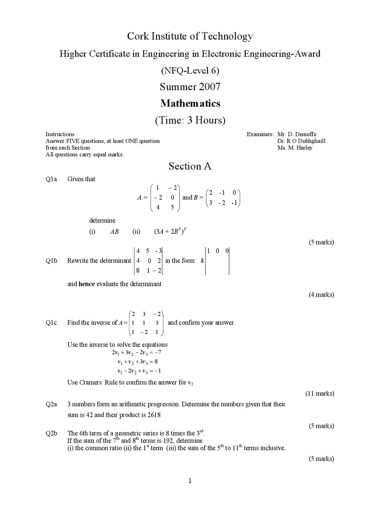 Integrals Mathematics Exam Docsity