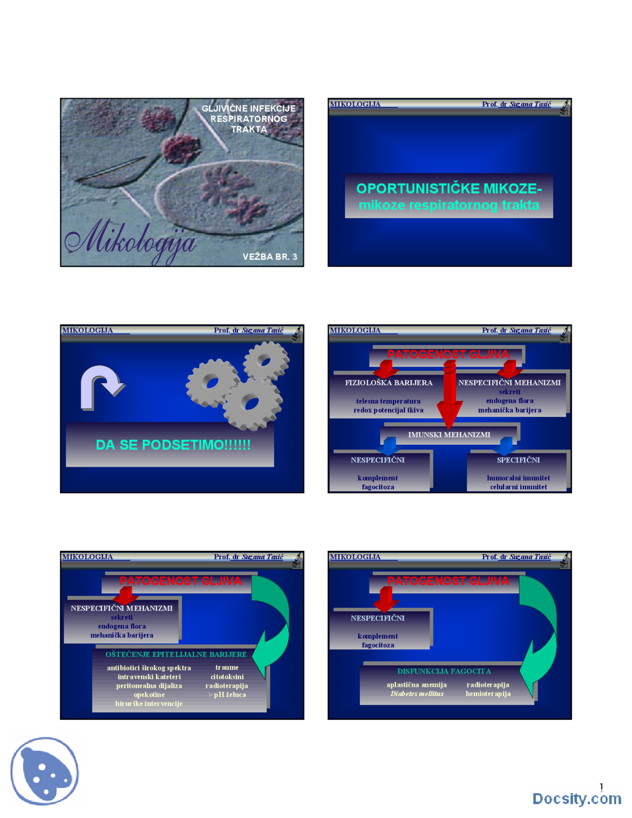 OPORTUNISTIČKE MIKOZE-Slajdovi-Mikrobiologija-Medicina (2) | Slajdovi ...