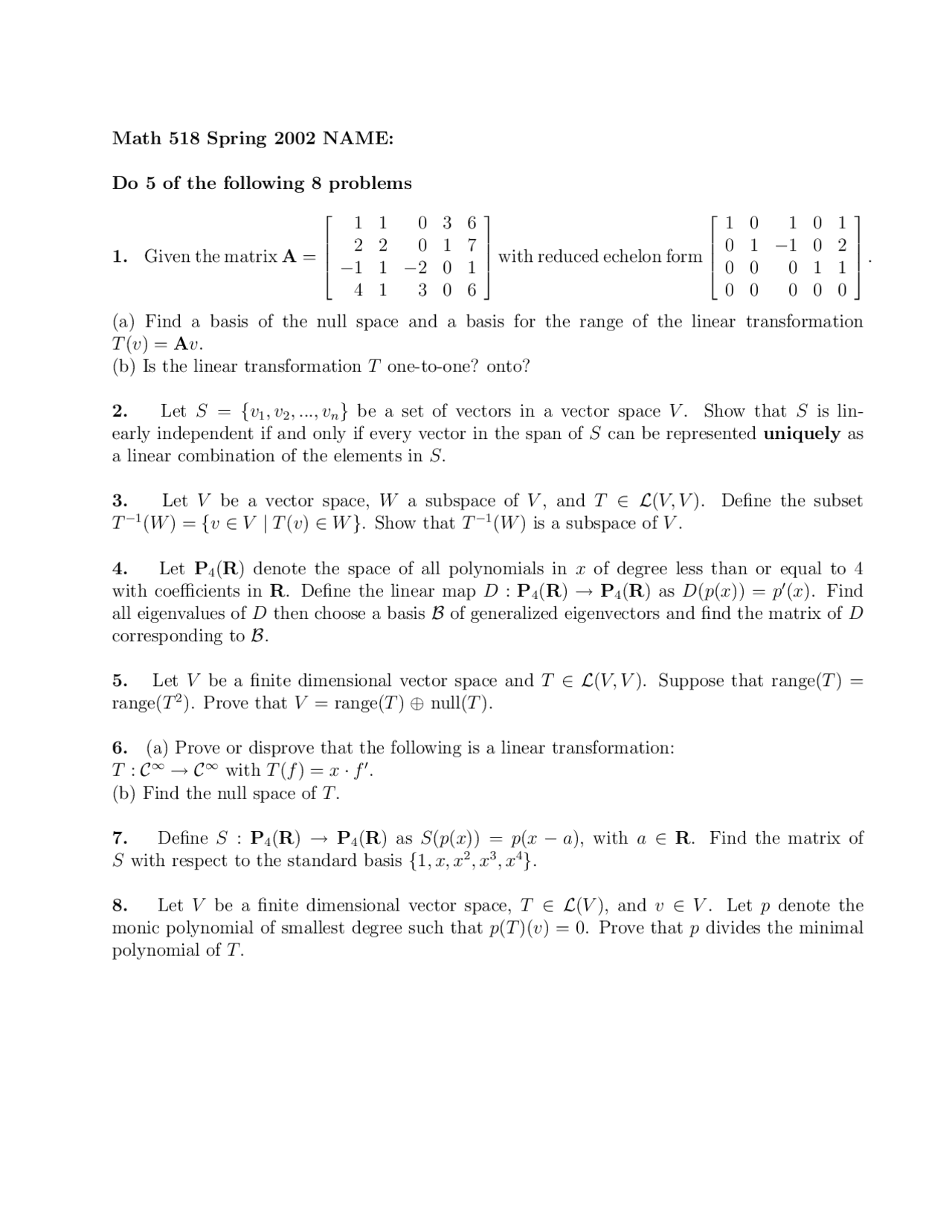 Combination - Mathematics - Exam - Docsity