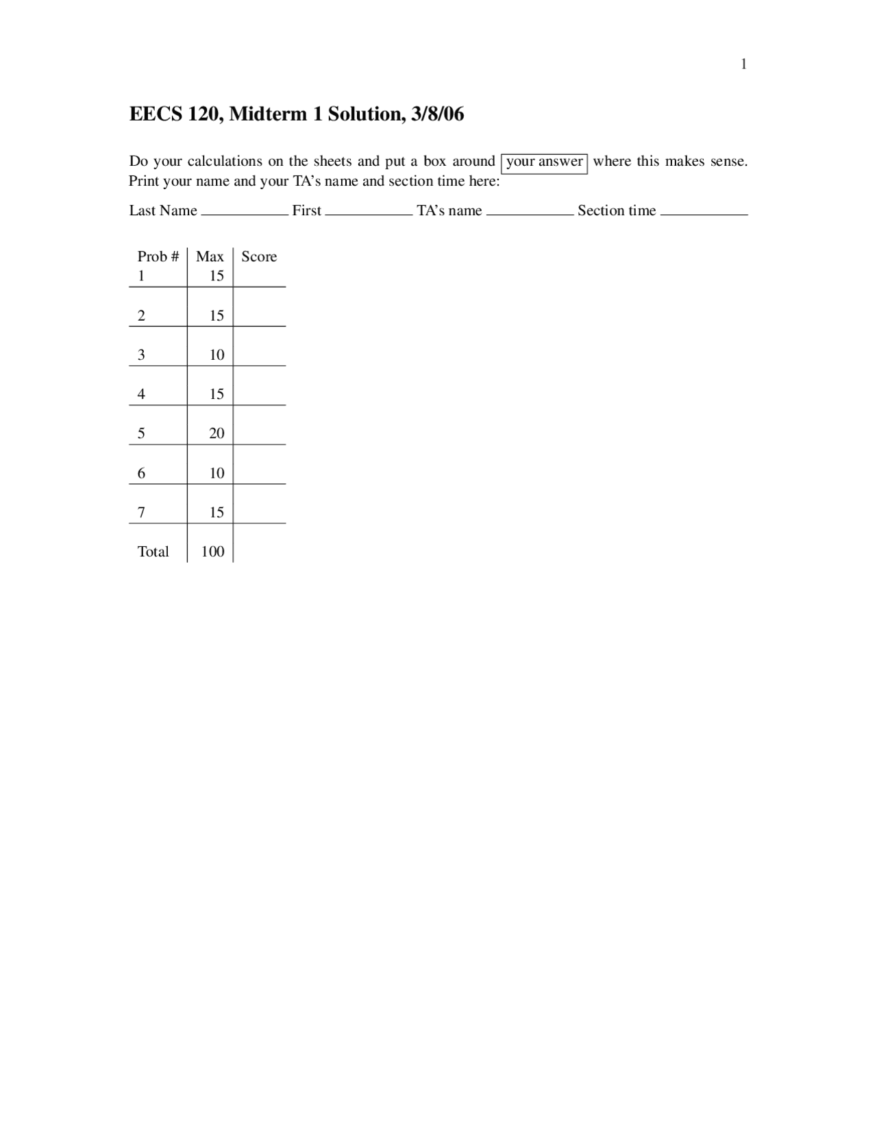 Periodic Repetition - Signals and Systems - Solved Exam | Exams Signals and Systems Theory | Docsity