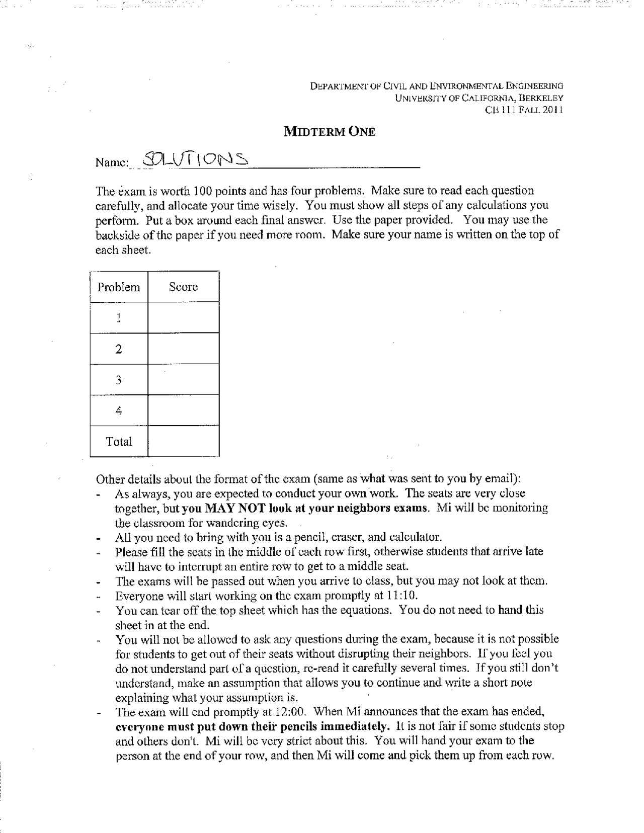 Factors Influencing Environmental Engineering Solved Exam Docsity