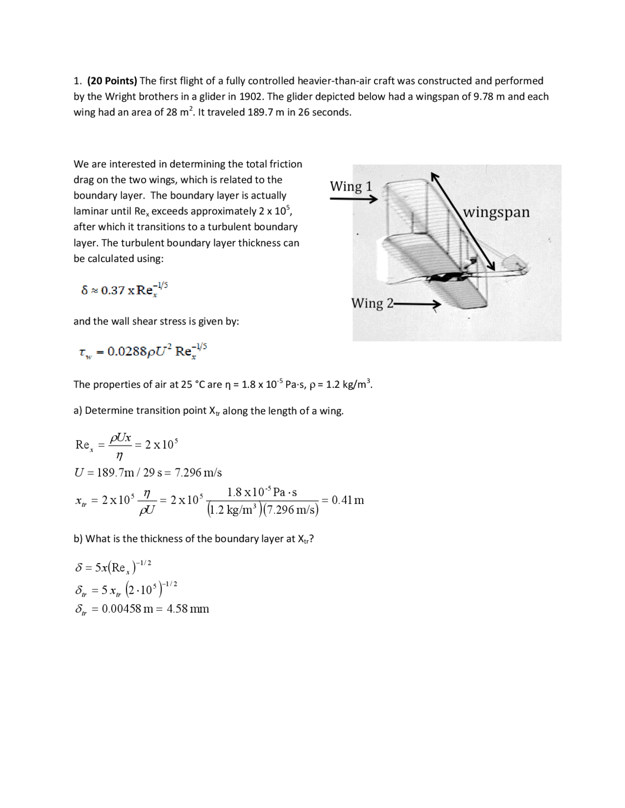 Laminar Chemical Engineering Previous Solved Exam Docsity