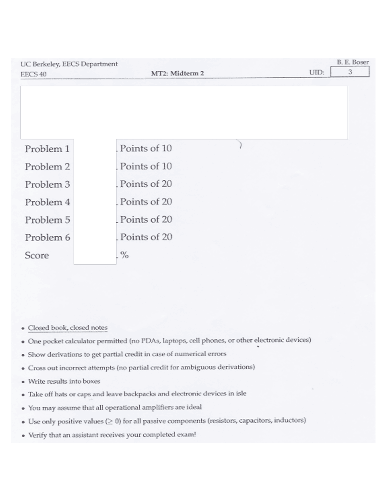 Discharged Electrical Engineering Solved Exam Docsity