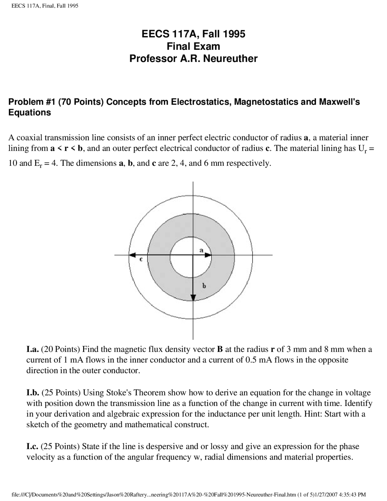 Inner Perfect - Electrical Engineering - Exam - Docsity