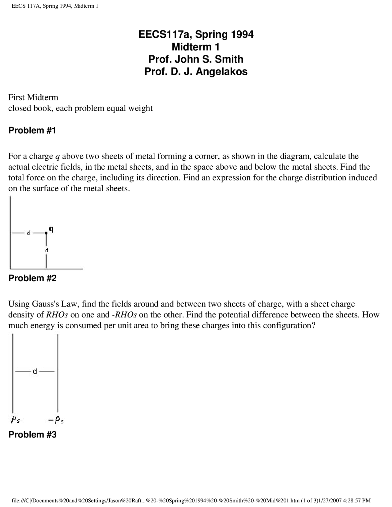 Direction - Electrical Engineering - Exam - Docsity