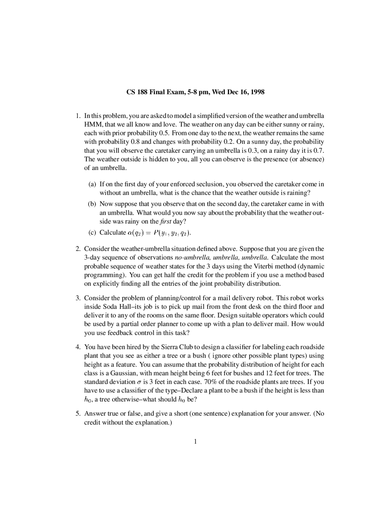 Simplified Version Introduction To Artificial Intelligence Exams