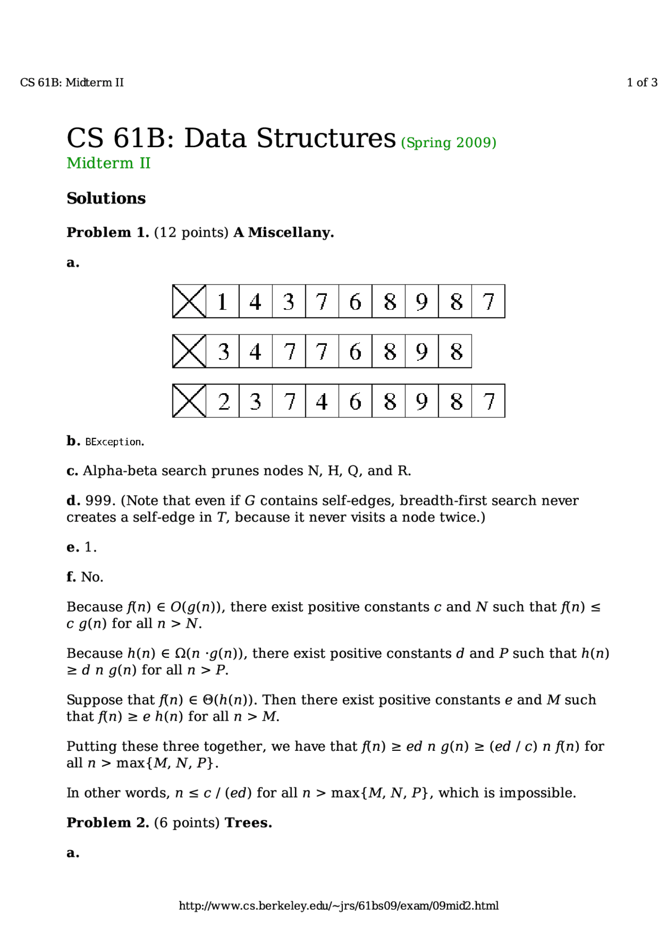 Breadth First Search Data Structures Solved Exams Docsity