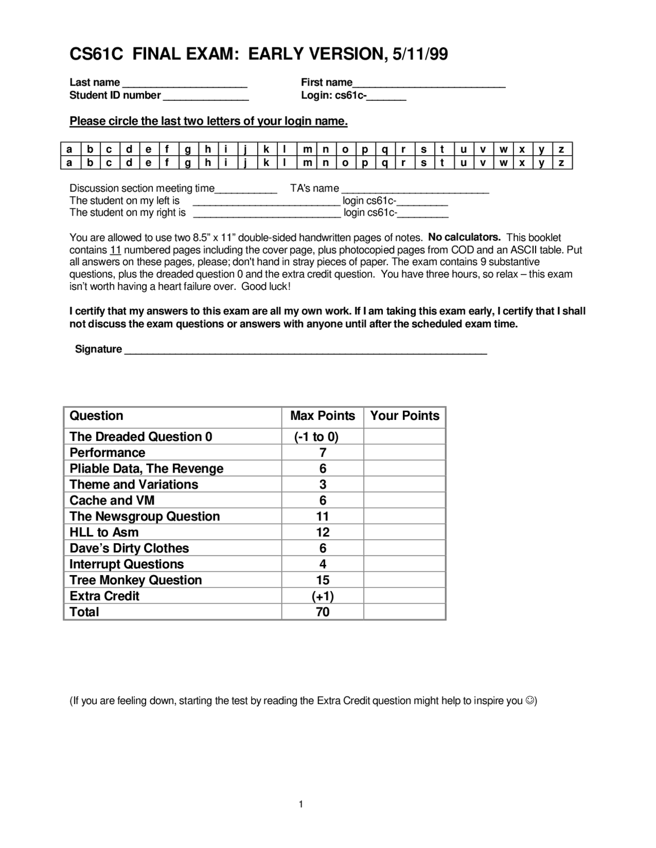 Companys Processor Machine Structures Exams Docsity