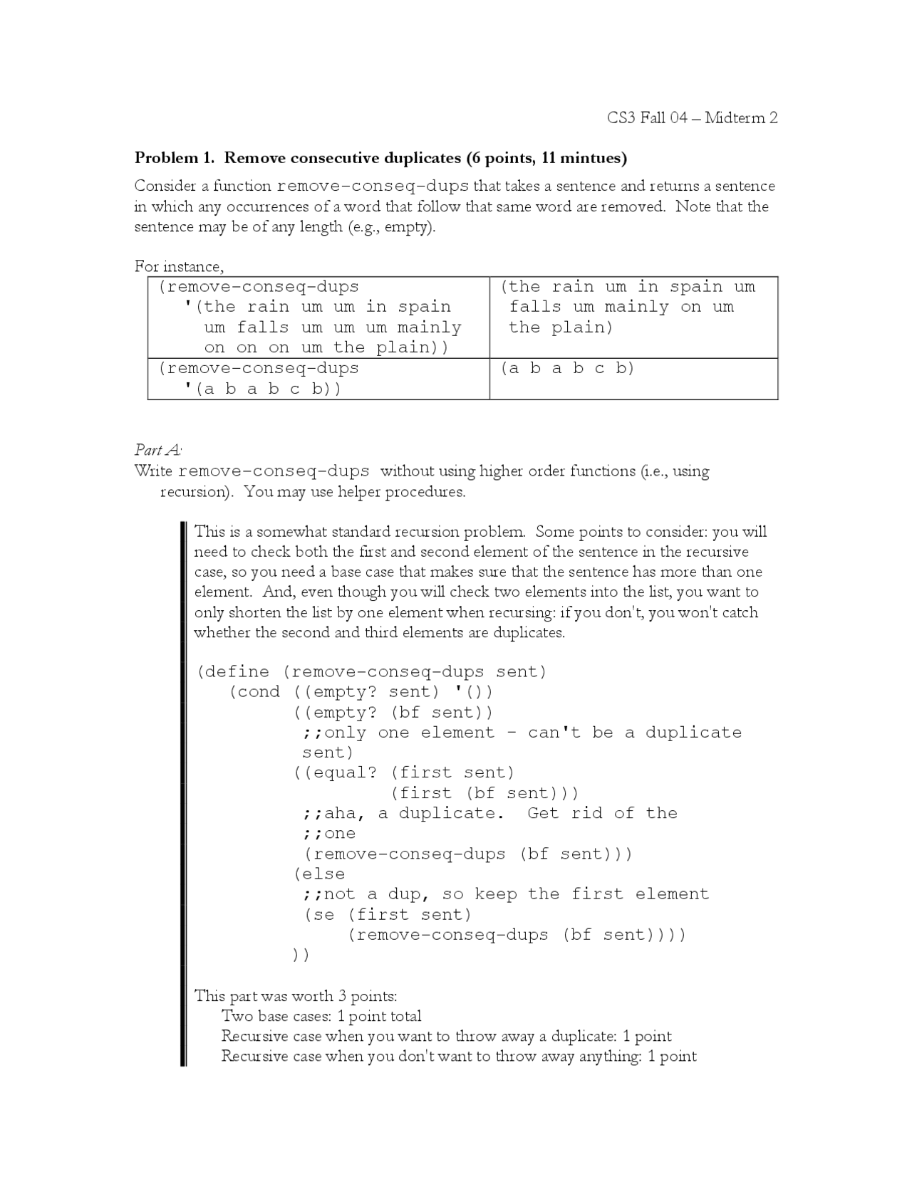 Open Book Test Introduction To Symbolic Programming Solved Exams Docsity