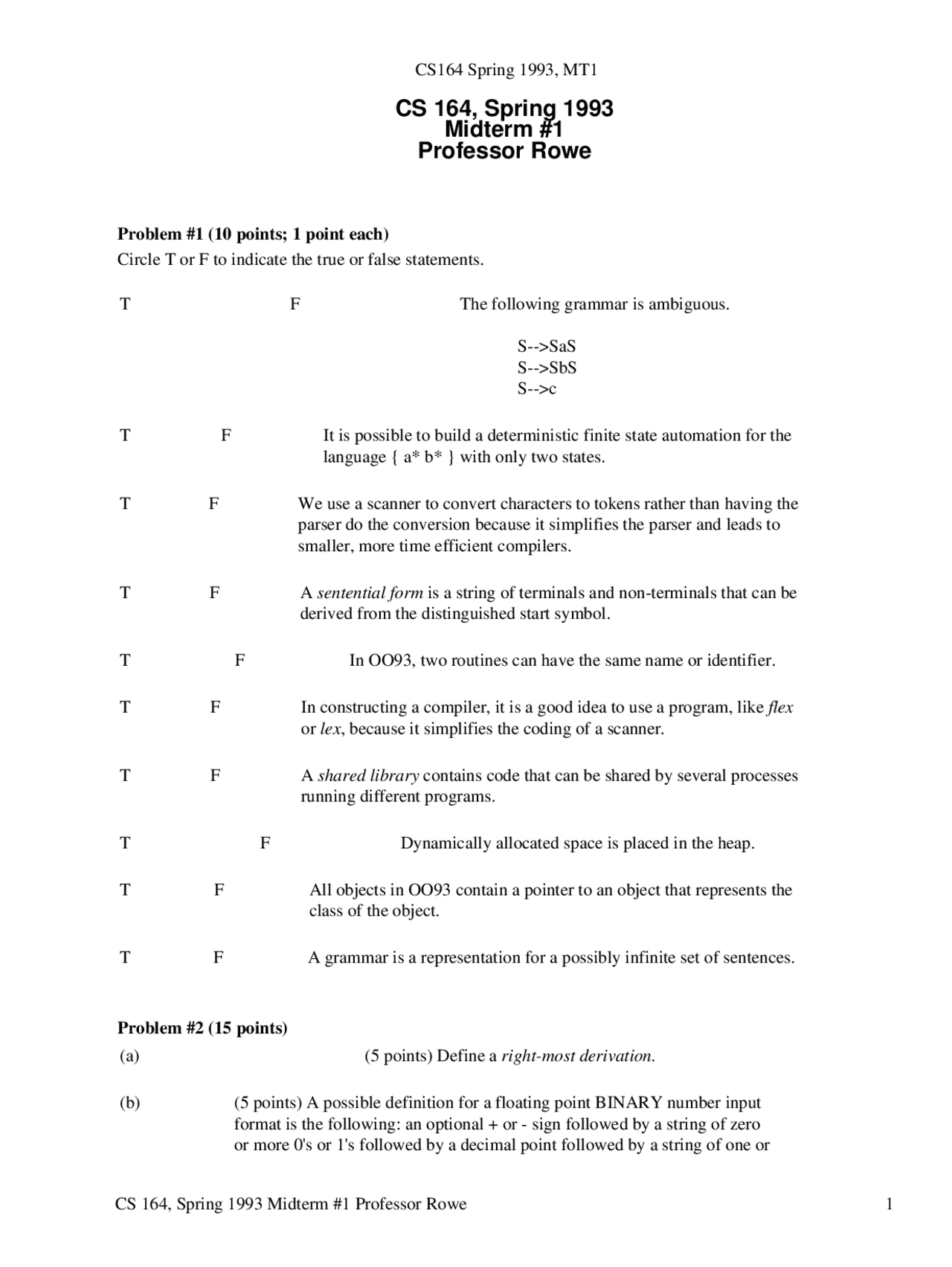 Shared Library Programming Languages And Compilers Exams Docsity