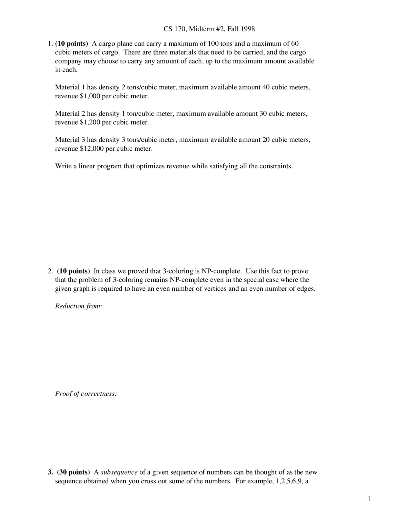 Network Critical Efficient Algorithms And Intractable Problems Exams Docsity