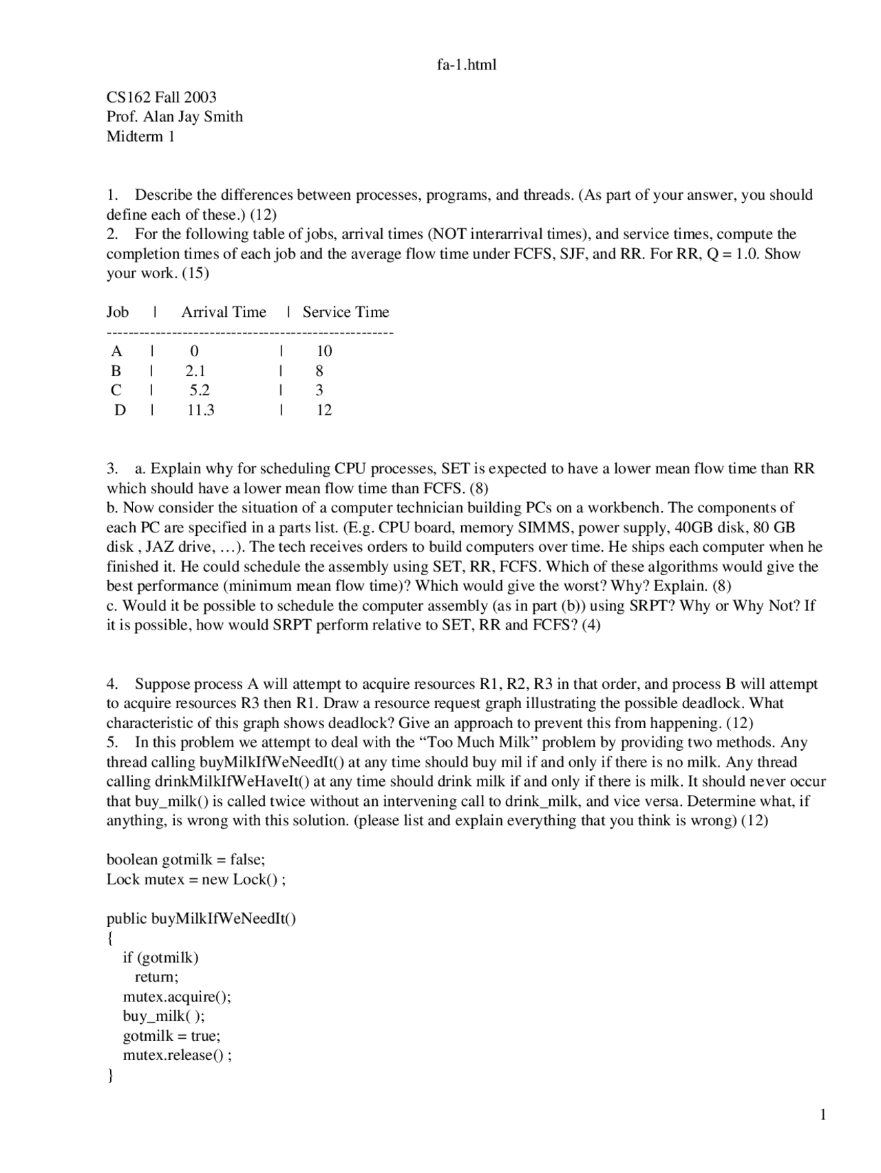 Technician Building Operating Systems And System Programming Exams Docsity