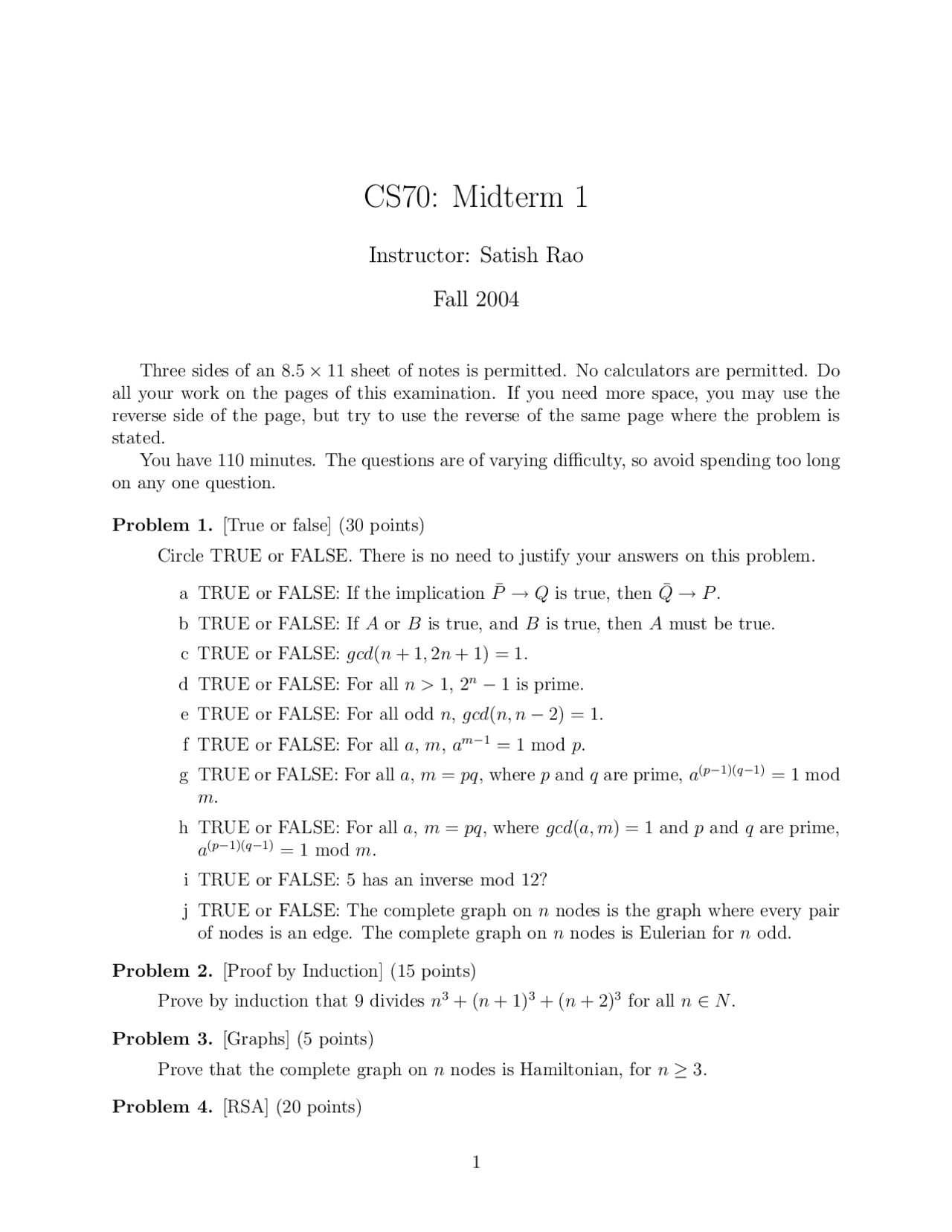 Polynomial Encoding - Discrete Mathematics and Probability Theory - Exams - Docsity