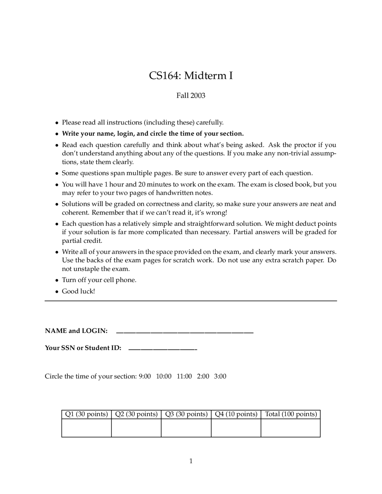 State Machine Programming Languages And Compilers Exams Docsity