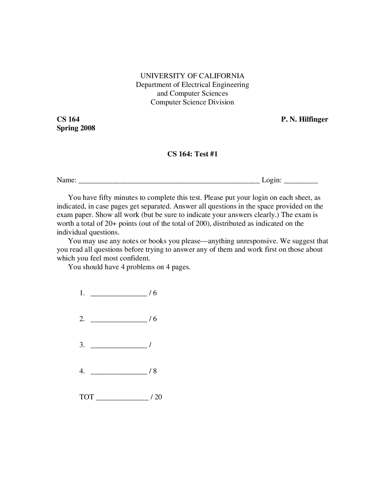 Simple Set Programming Languages And Compilers Exams Docsity 