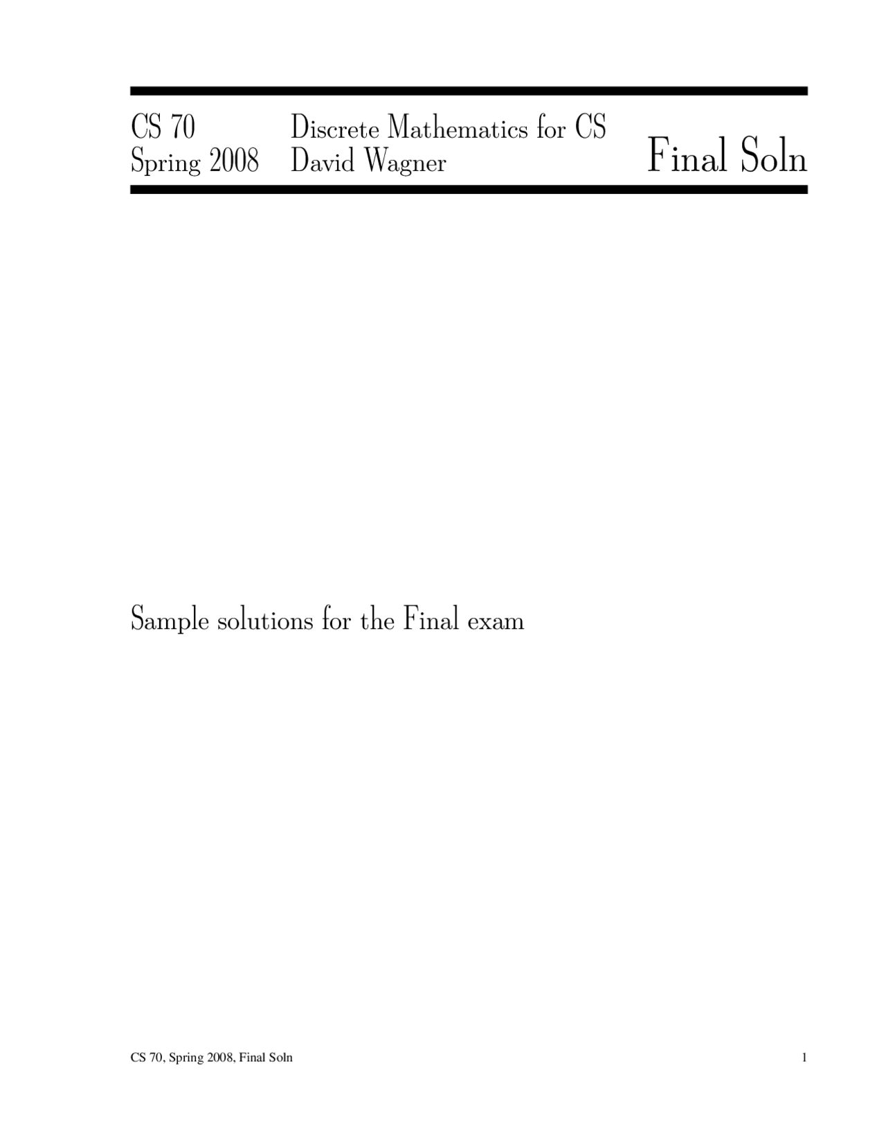 Inductive Hypothesis - Discrete Mathematics and Probability Theory ...