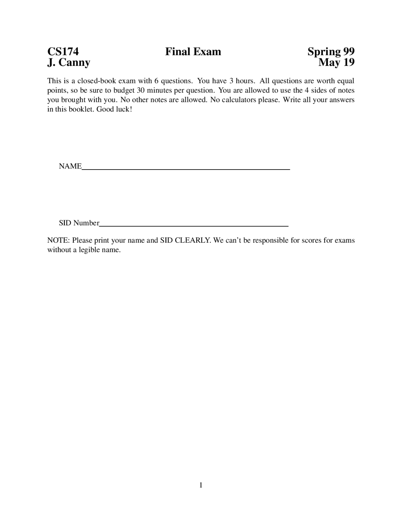 Random Permutation - Combinatorics and Discrete Probability - Exams - Docsity