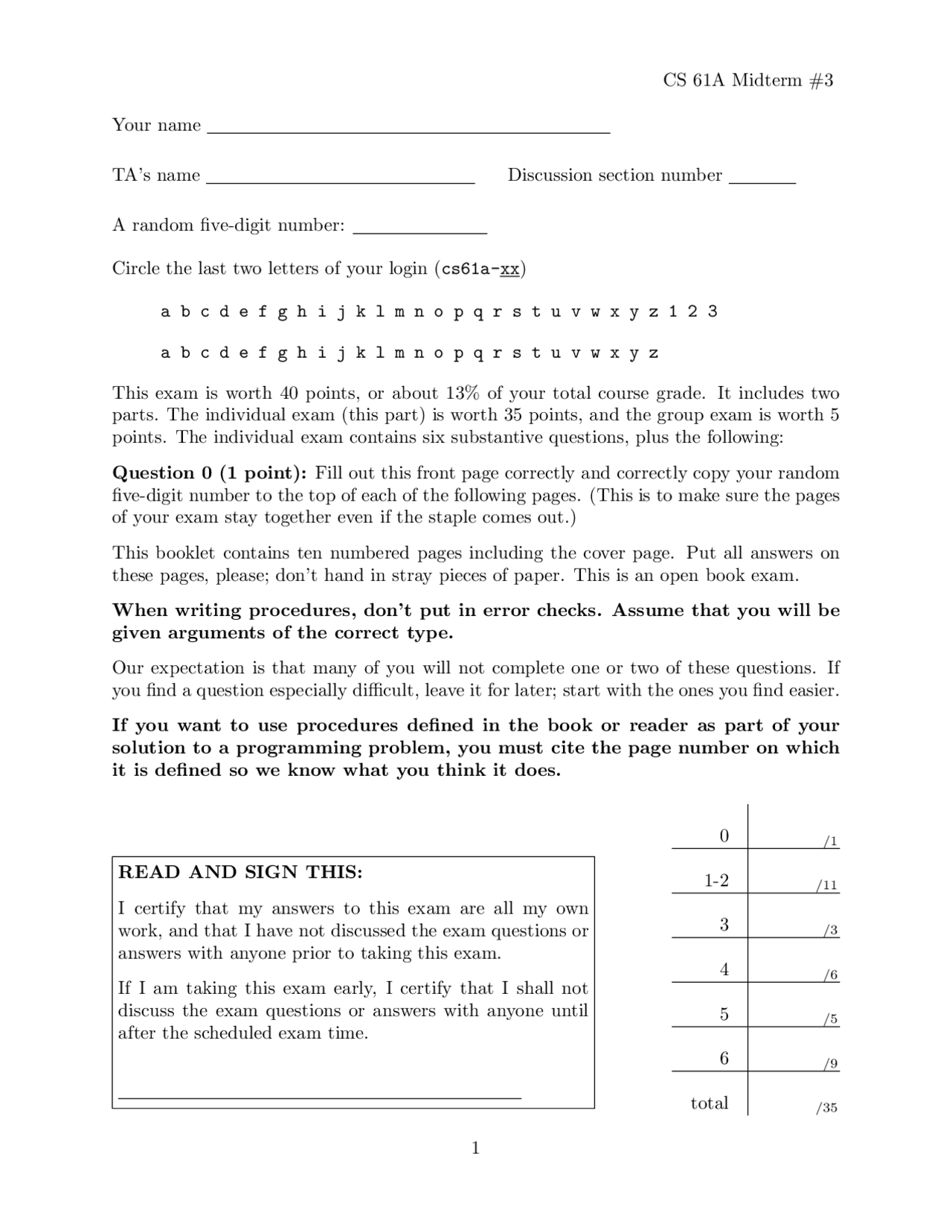 Handling Expressions The Structure And Interpretation Of Computer Program Exams Docsity