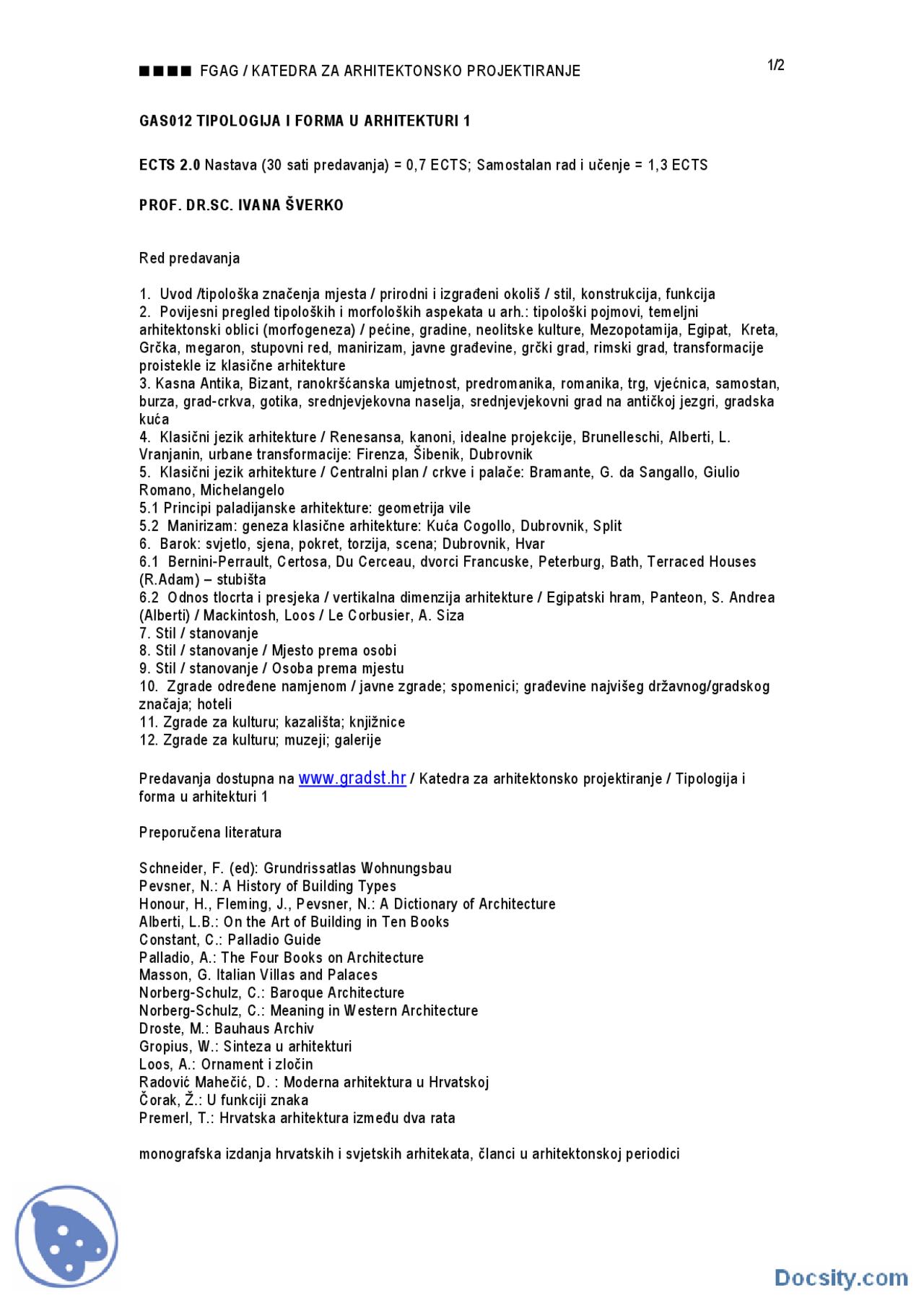 Tipologija i forma u arhitekturi-Beleska-Arhitektonsko projektovanje-Arhitektura | Beleške ...