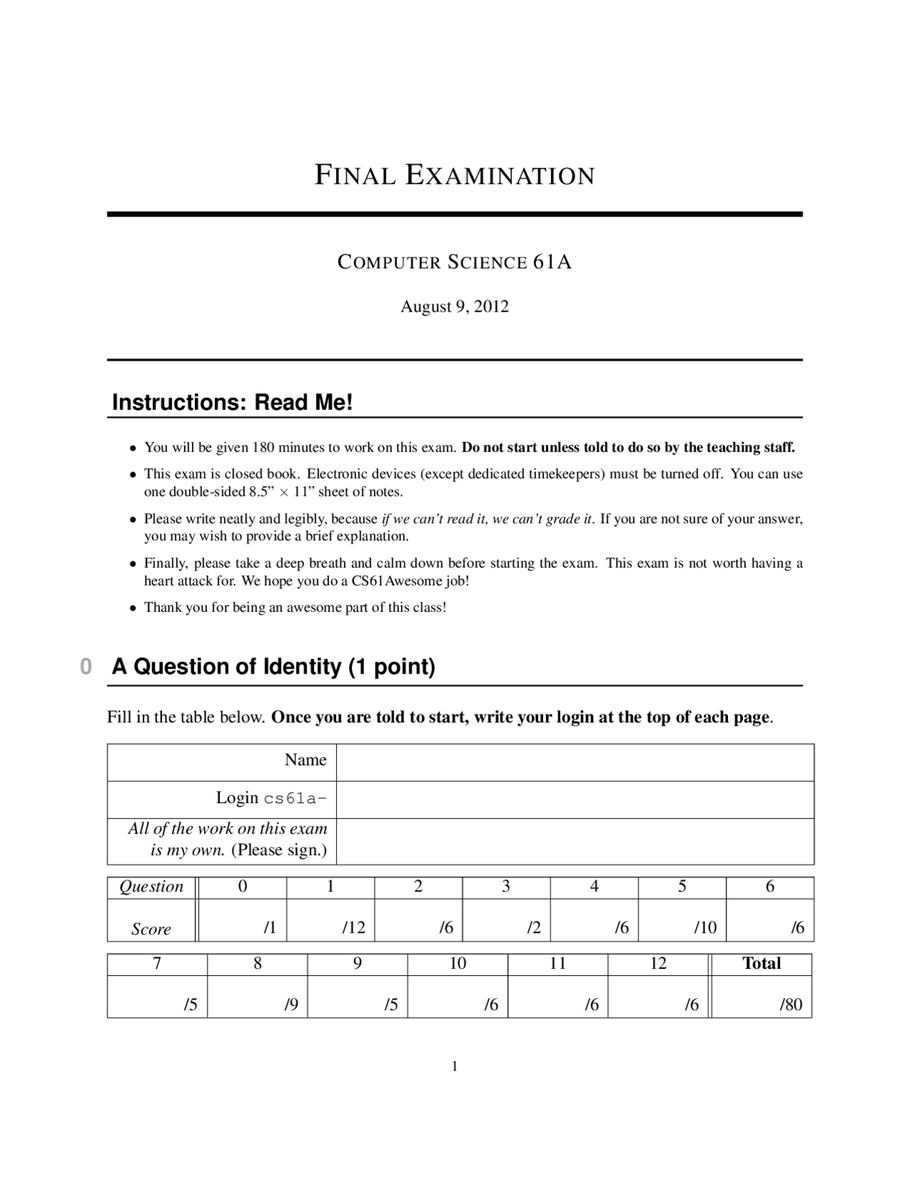 Infix Operations The Structure And Interpretation Of Computer Program Exams Docsity