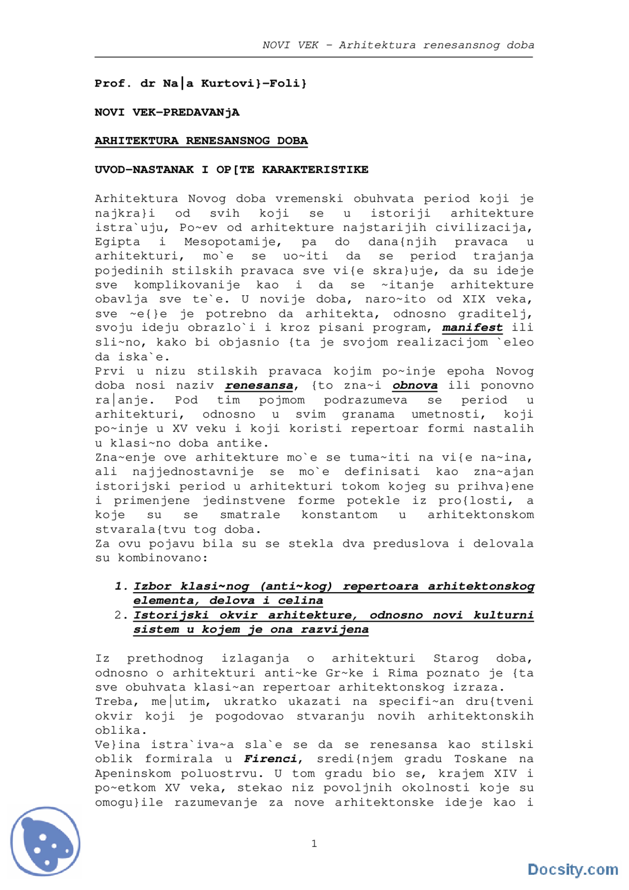 Novi vek-Skripta-Arhitektura renesansnog doba-Arhitektura | Rezime ...