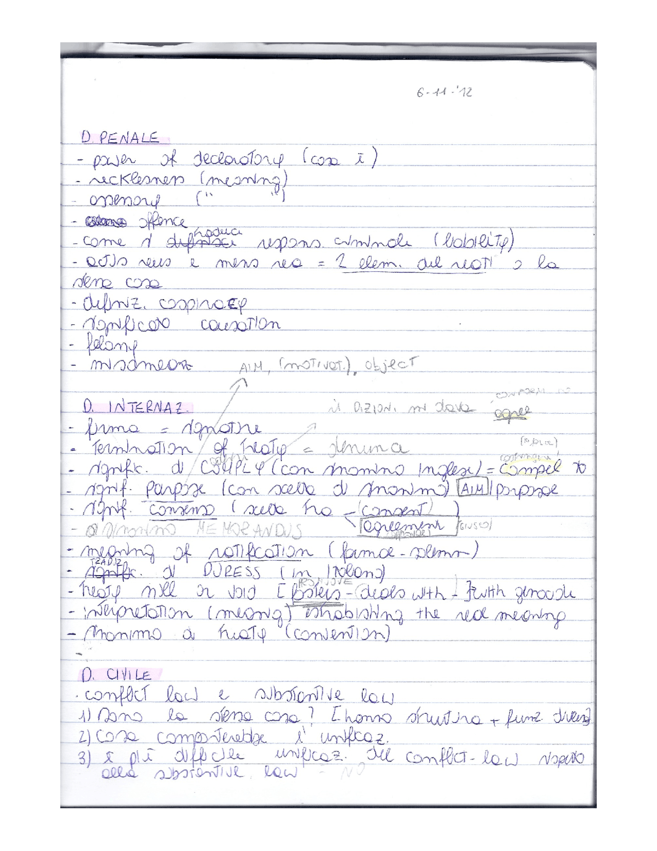 Domande Esame Inglese Giuridico Parma Docsity