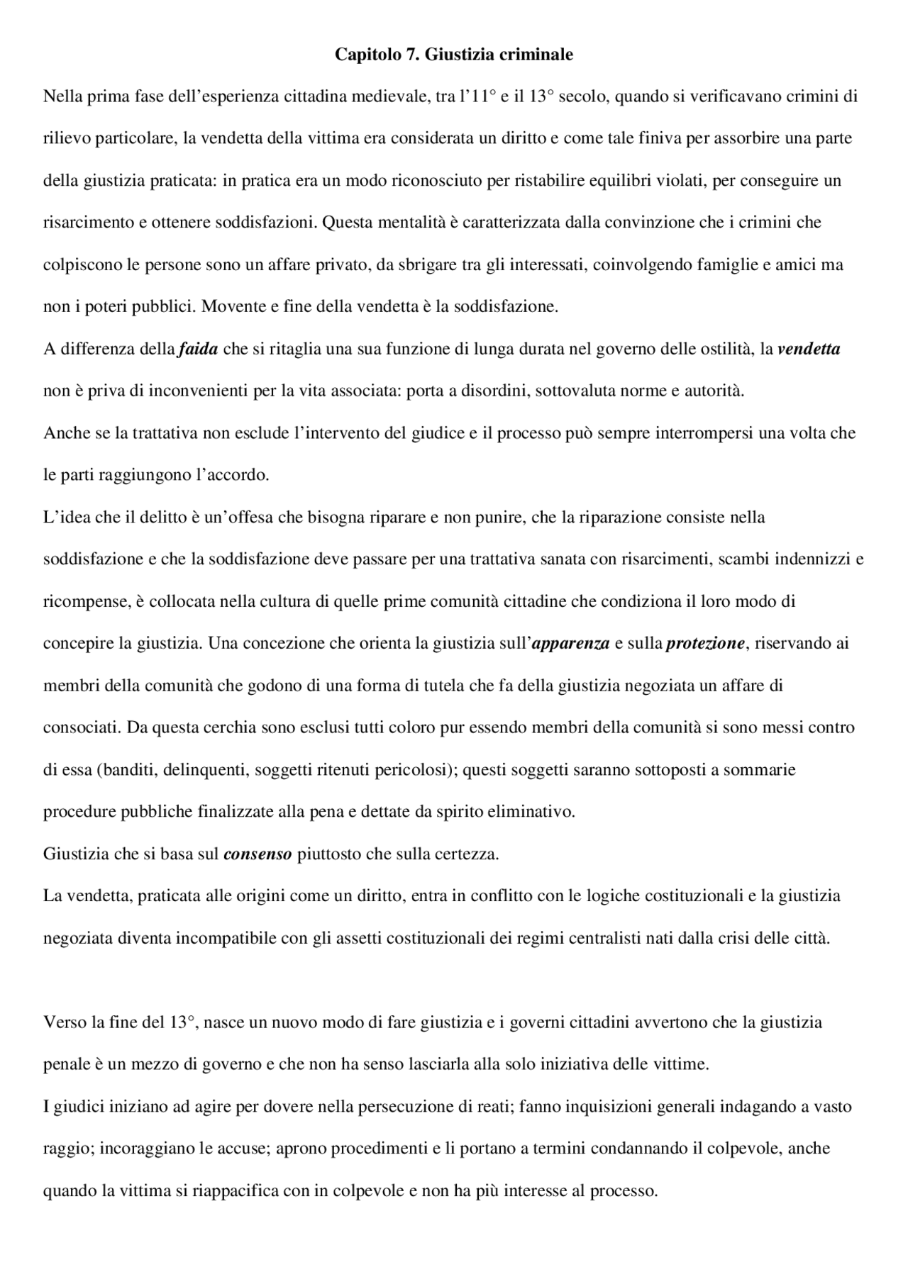 Riassunto Fioravanti Cap 7 Docsity
