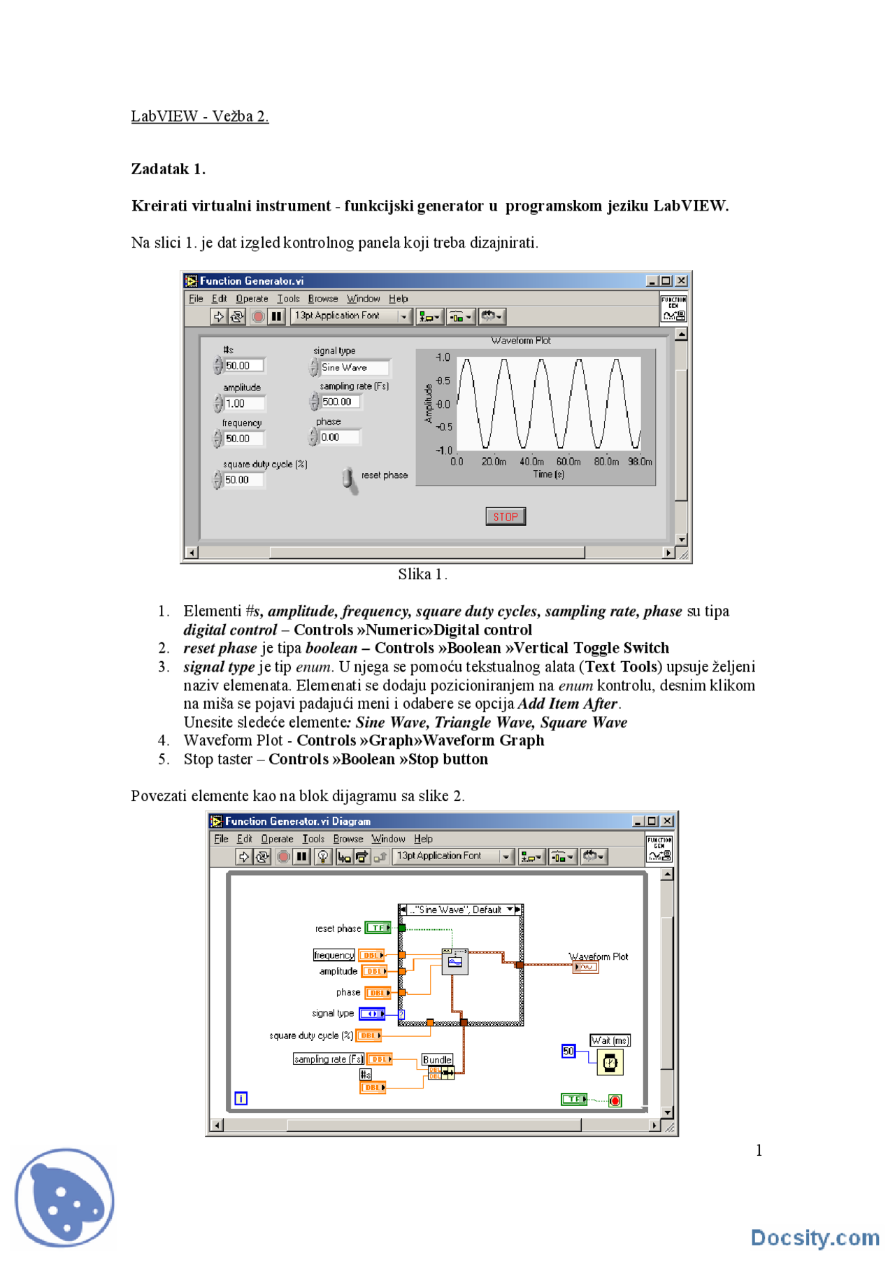 LabVIEW zadaci-Vezbe-Merni informacioni sistemi-Elektrotehnika i racunarstvo (2) | Vežbe ...