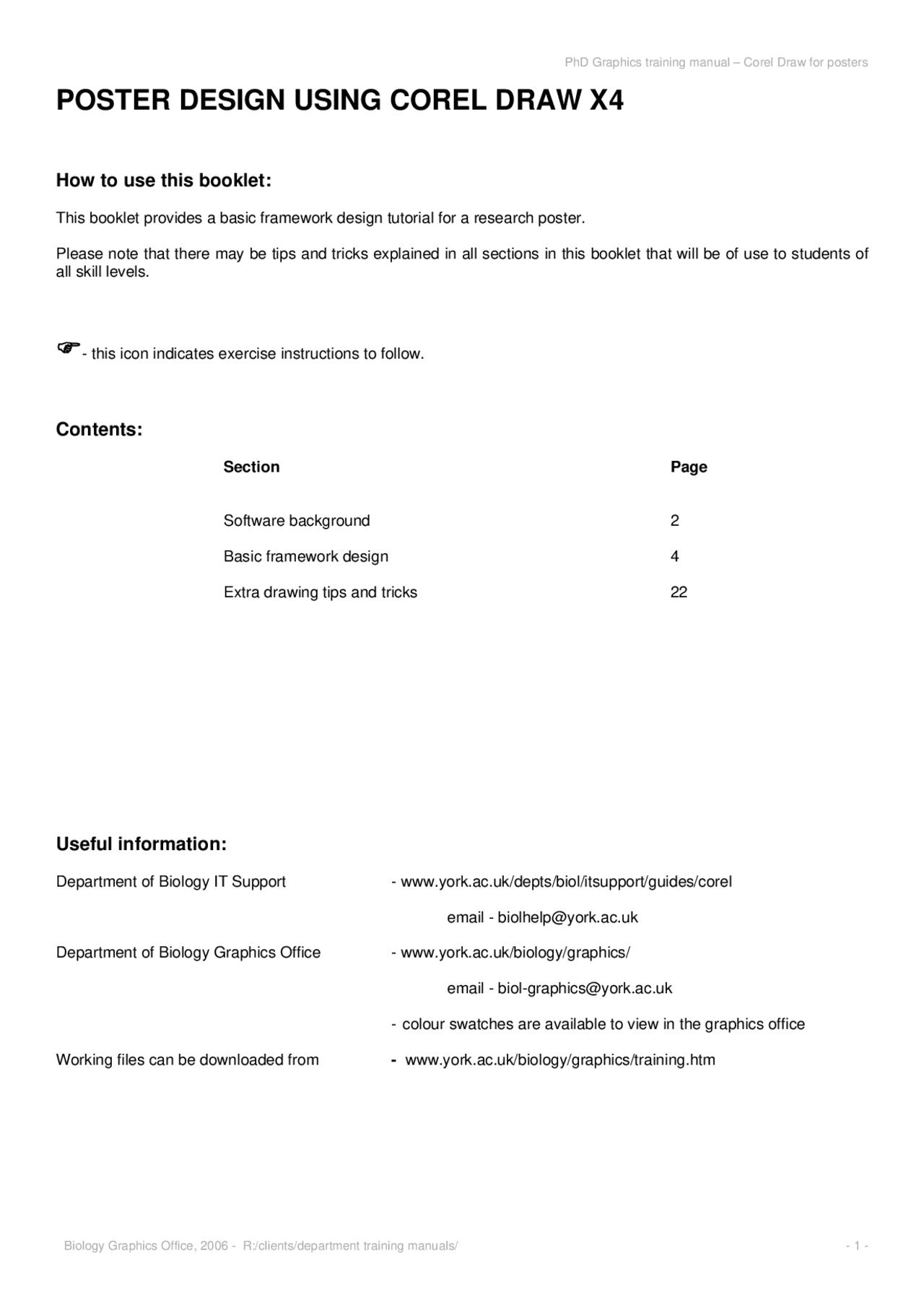 POSTER-DESIGN-USING-COREL-DRAW-PhD-2010 - Docsity