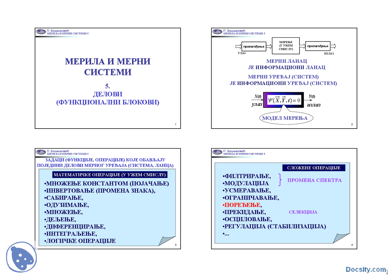 MERNI SISTEMI-Slajdovi-Elektrometrologija-Elektrotehnika i racunarstvo ...