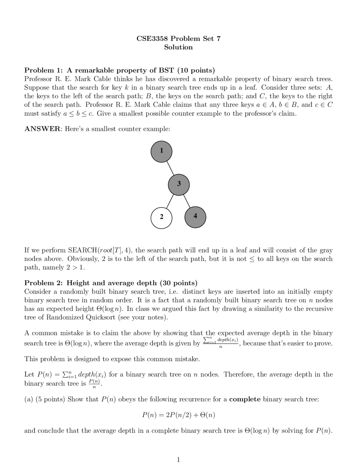 Consider A Tree Data Structures Solved Problems Examens Structures Des Données Et Les