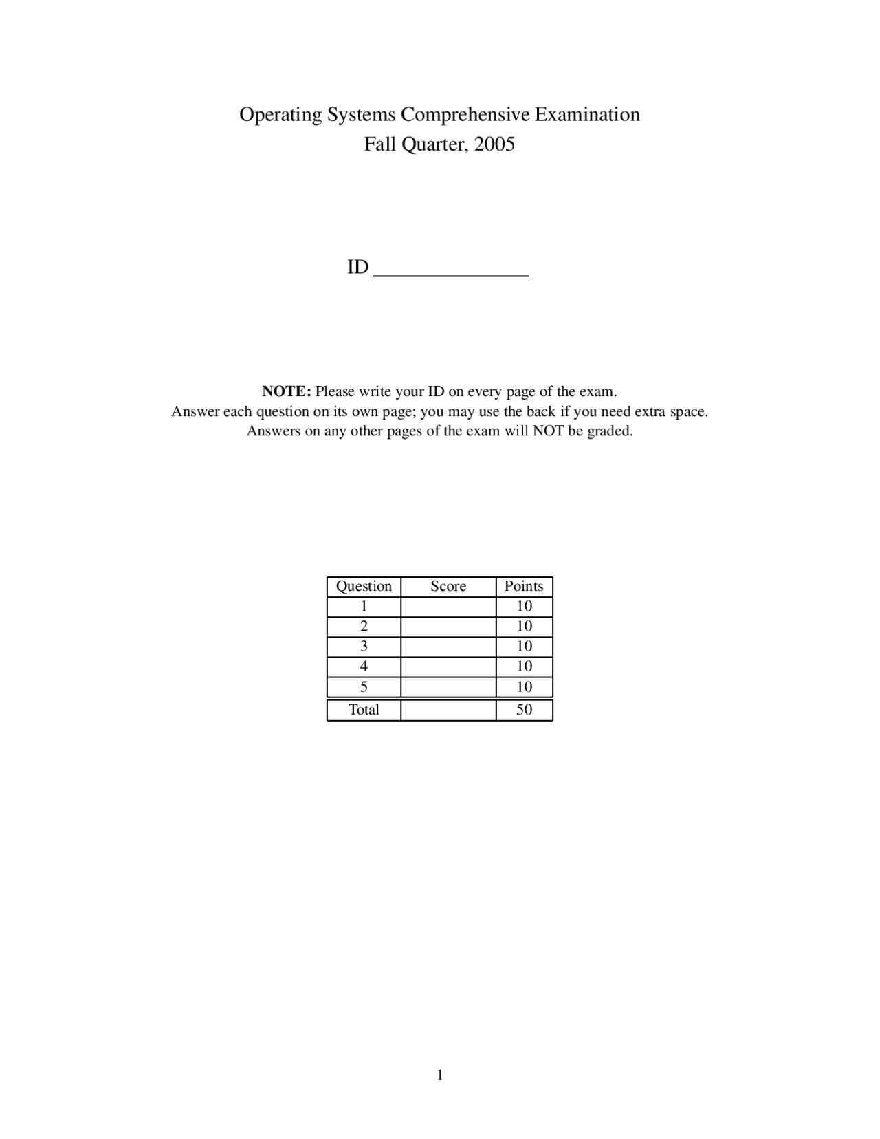 Mesa Solution Operating System Exam Docsity
