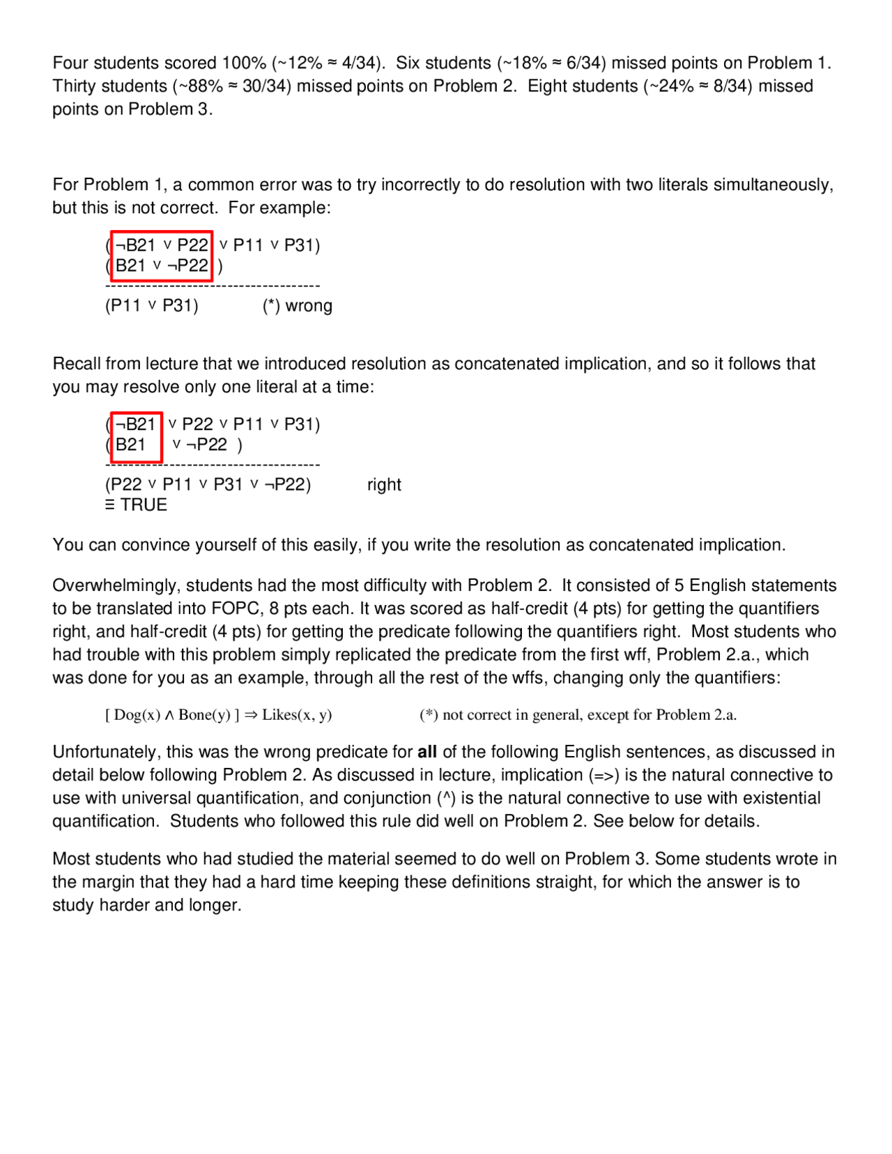 Propositional Logic Artificial Intelligence Solved Quiz Exercises Artificial Intelligence