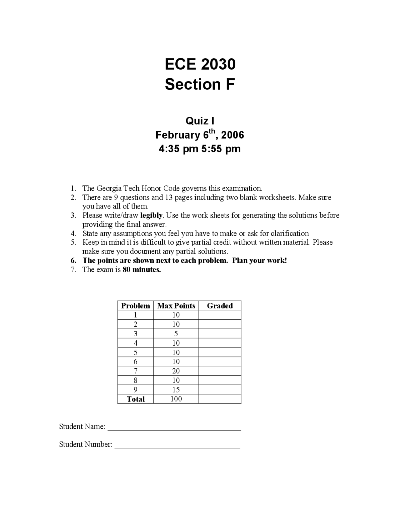 Schematics Computer Engineering Exam Docsity