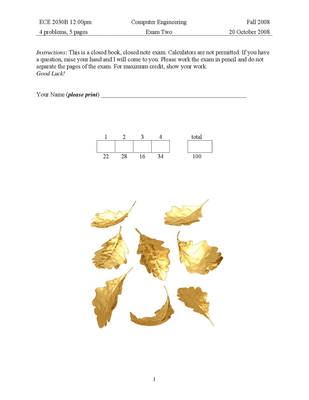 Multiplexer Computer Engineering Exam Docsity