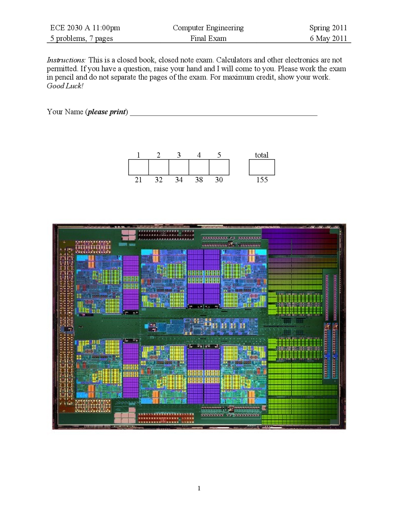 Block Input - Computer Engineering - Exam - Docsity