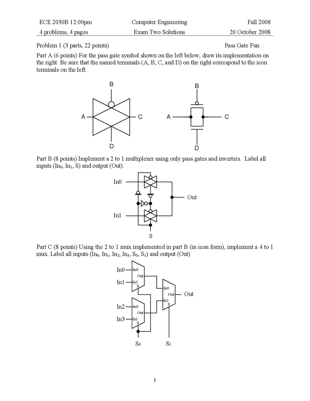 Representations Computer Engineering Solved Exam Docsity