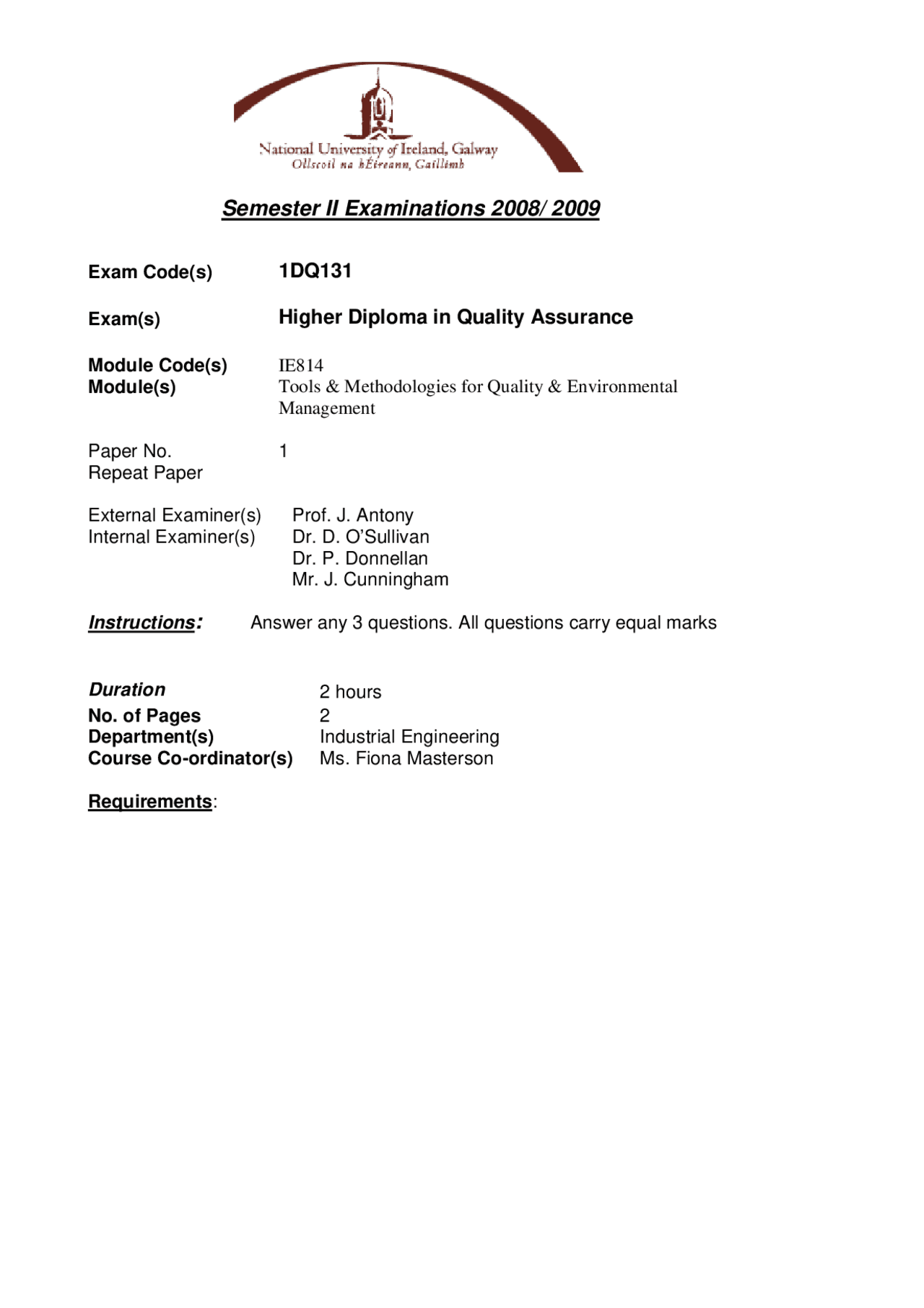 Deviation Range - Tools and Methodologies for Quality and Environmental ...