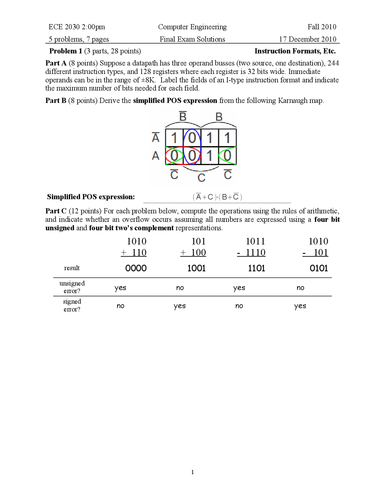 Design Below Computer Engineering Solved Exam Docsity