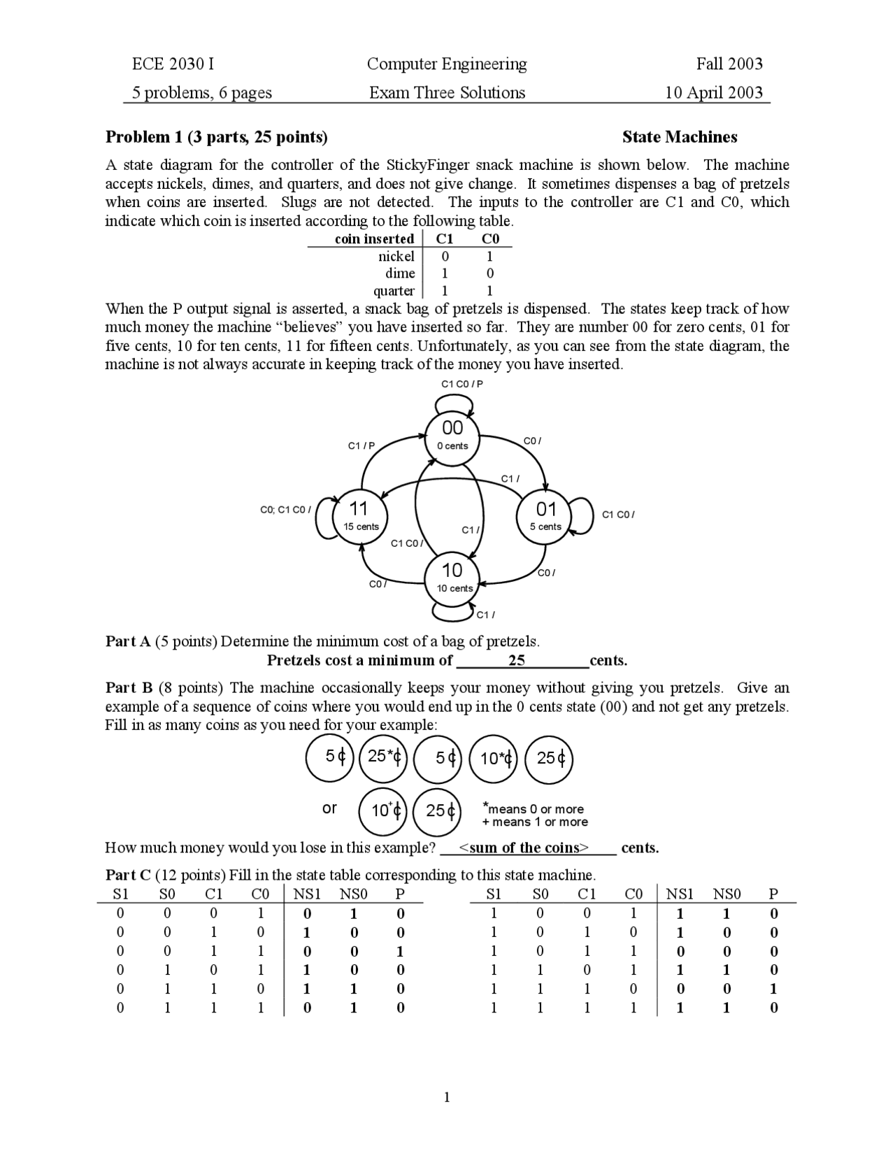 Consider A Memory Computer Engineering Solved Exam Docsity