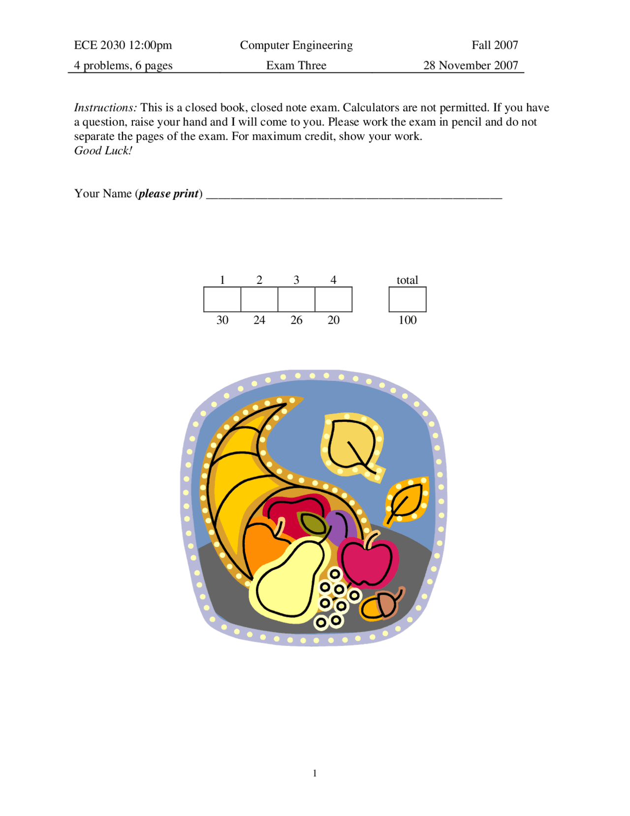 Column Decoder Computer Engineering Exam Exams Computer Science
