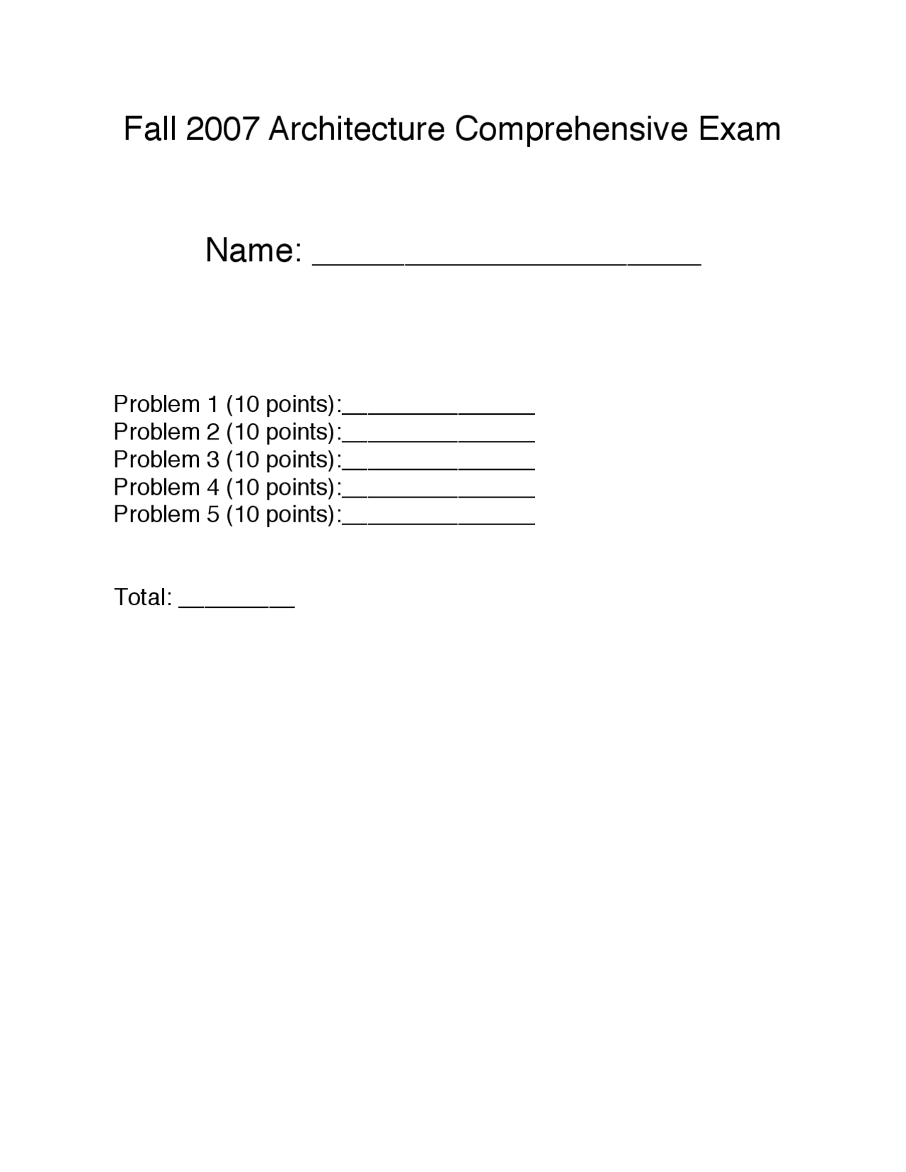 Arithmetic Operations Computer Archticture Past Exam Paper Docsity