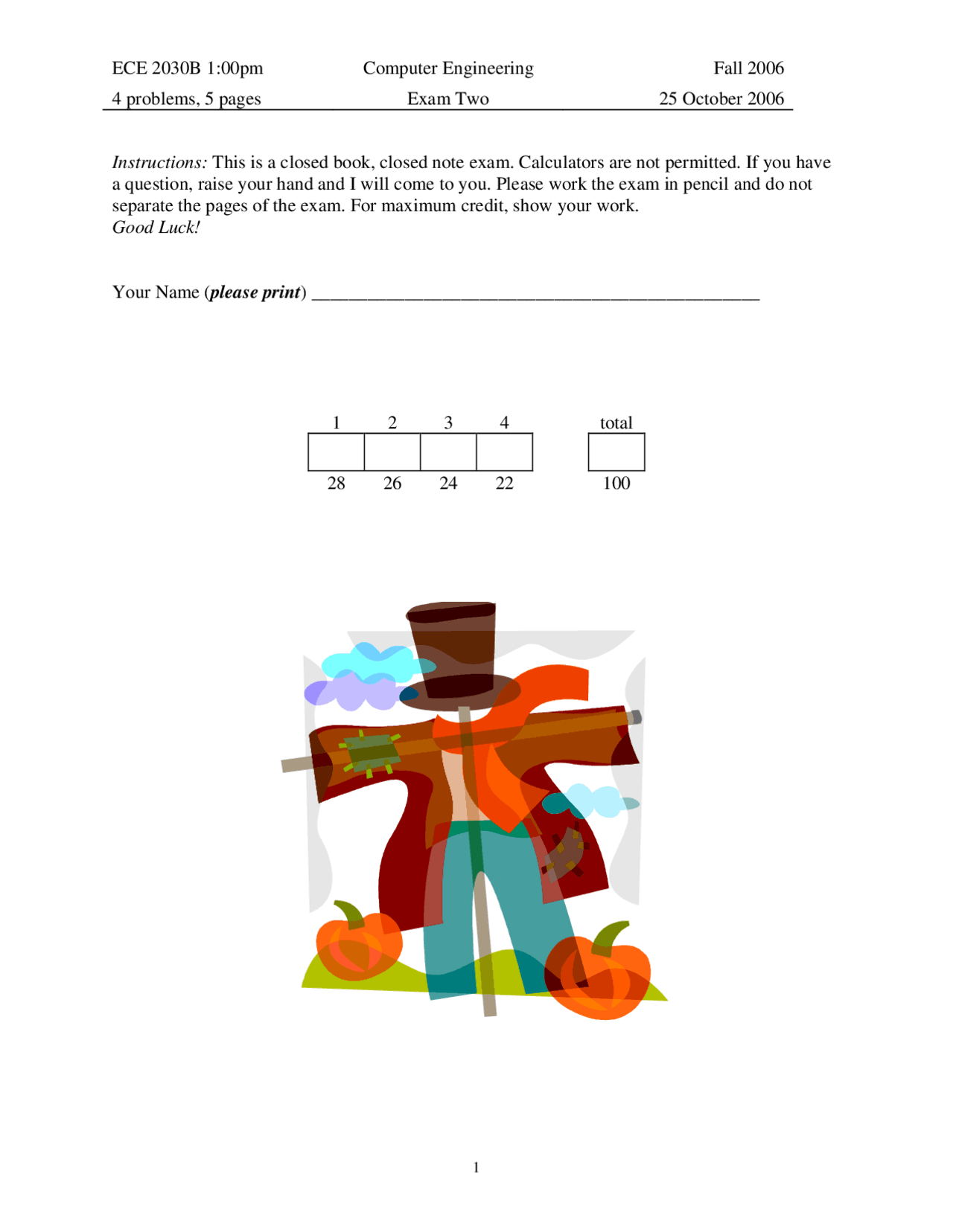 Positive Value Computer Engineering Exam Docsity