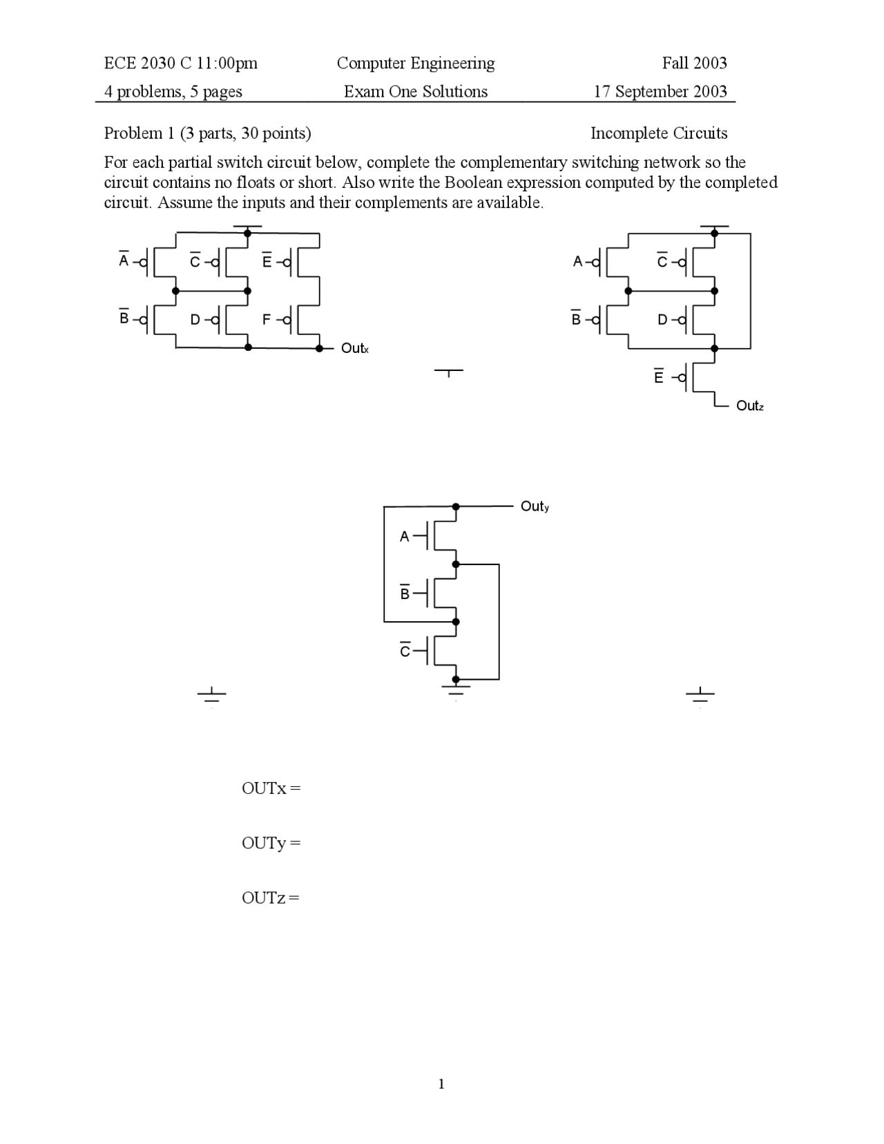 Reimplement Computer Engineering Exam Docsity