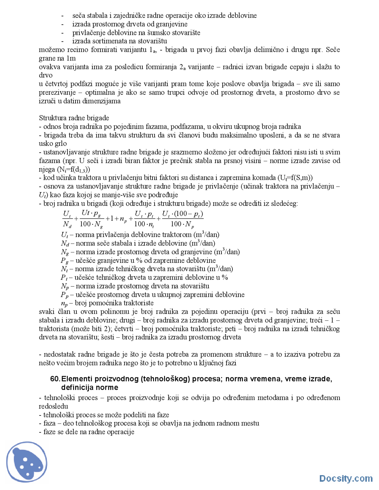 Iskorišćavanje šuma Skripta Po Pitanjima Šumarstvo Part2 Rezime