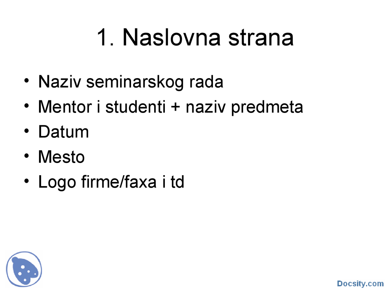 O PPT za seminarski iz Organizacije - Slajdovi- Organizacija- Šumarski ...
