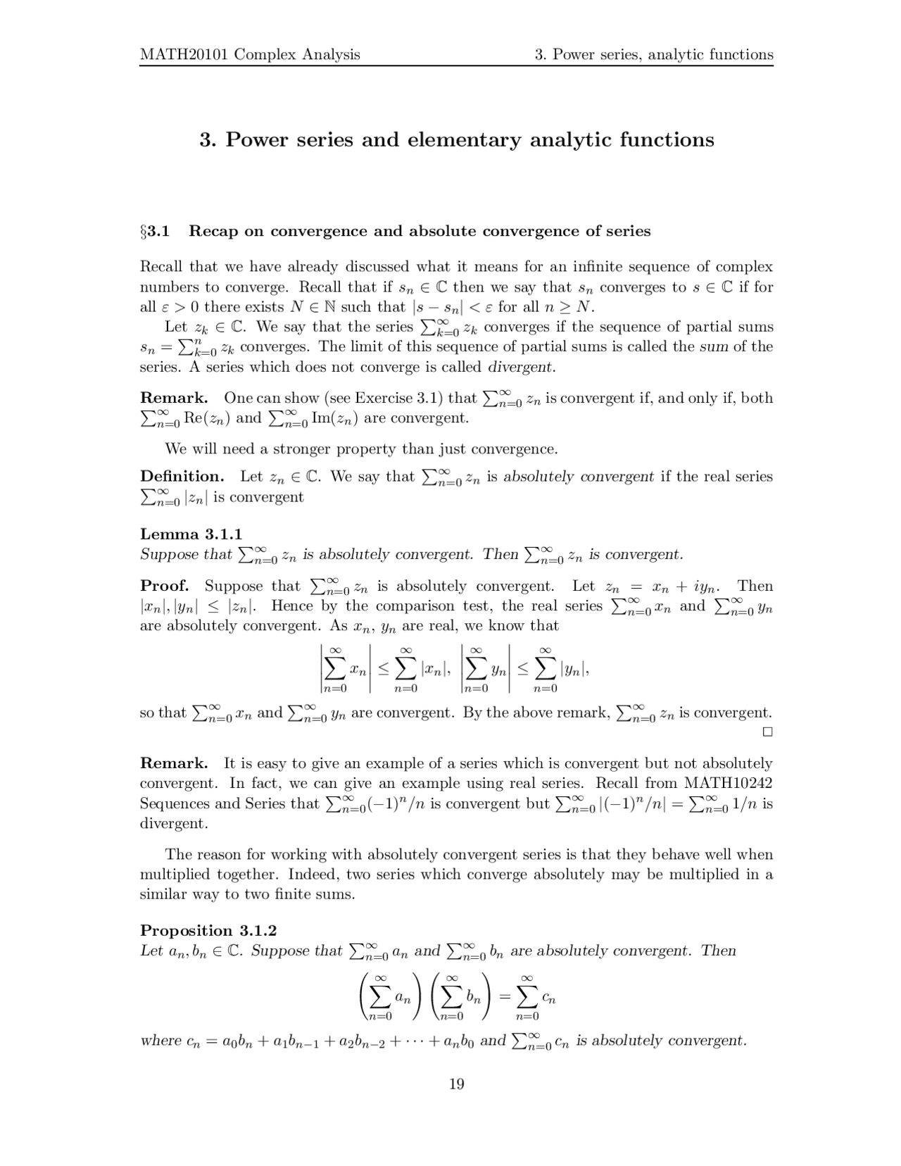 Complex Analysis Apostilas Matematica Part3 Docsity