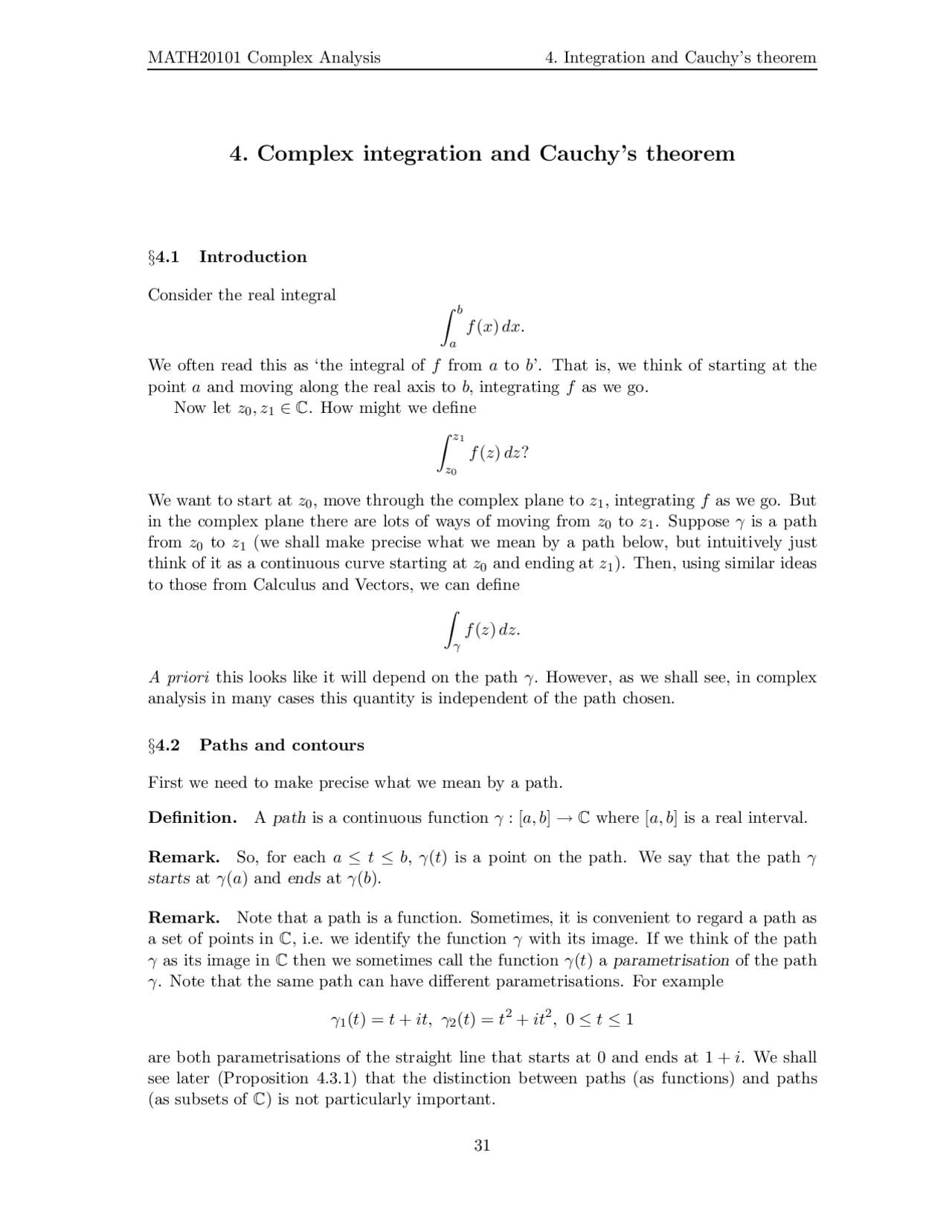 Complex Analysis Apostilas Matematica Part4 Docsity