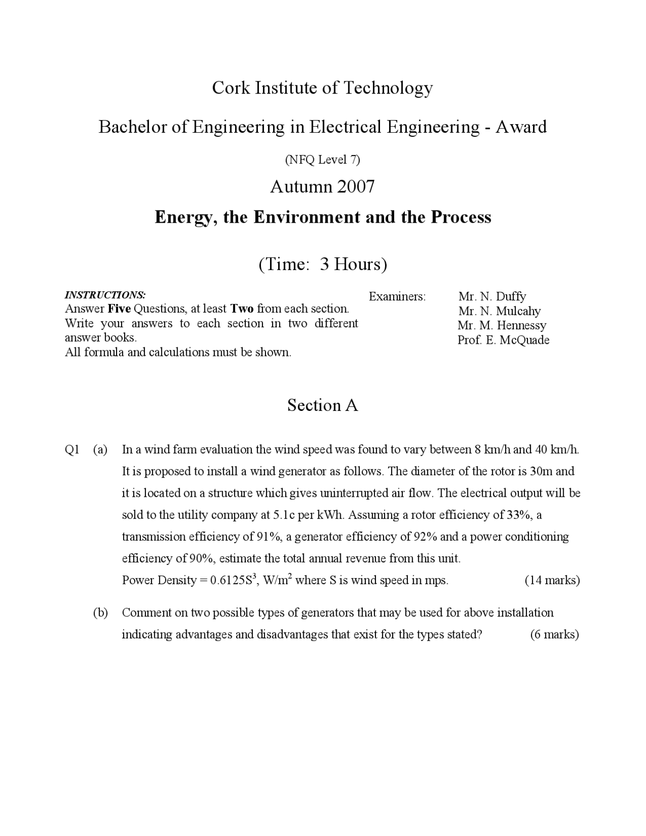 Esb Tariff Structure - Energy, the Environment and the Process - Past ...